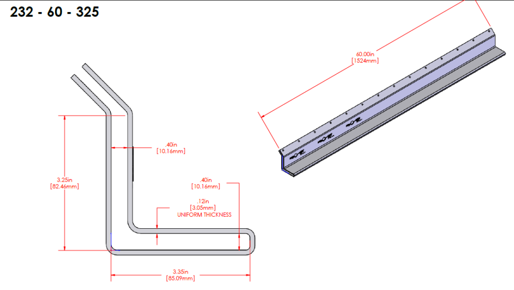 E/Insulation Angle Bus 3.25in - Midsun Group