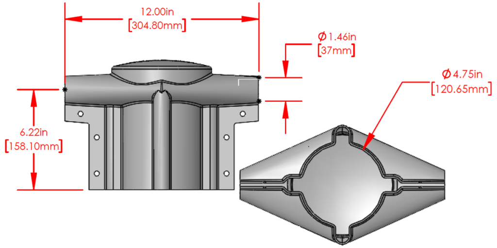E/ Pin Insulator Cover Tall - Midsun Group