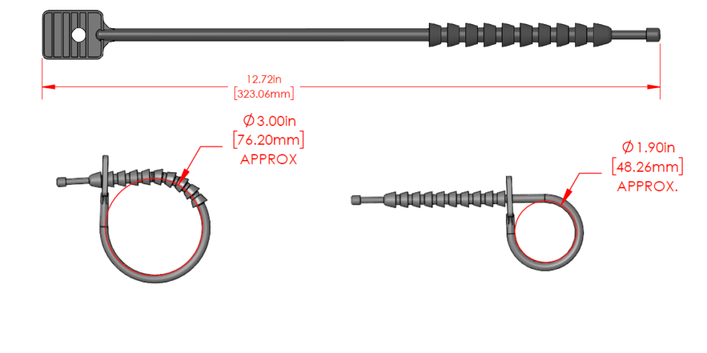 E/ Silicone Tie Wraps 13in - Midsun Group