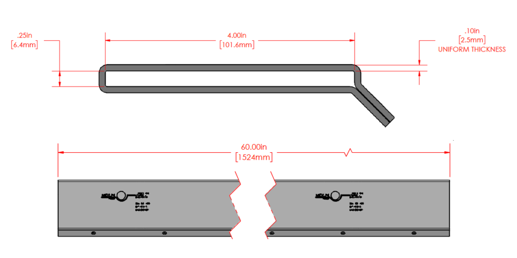 E/Insulation Flat Bus 4.00in - Midsun Group